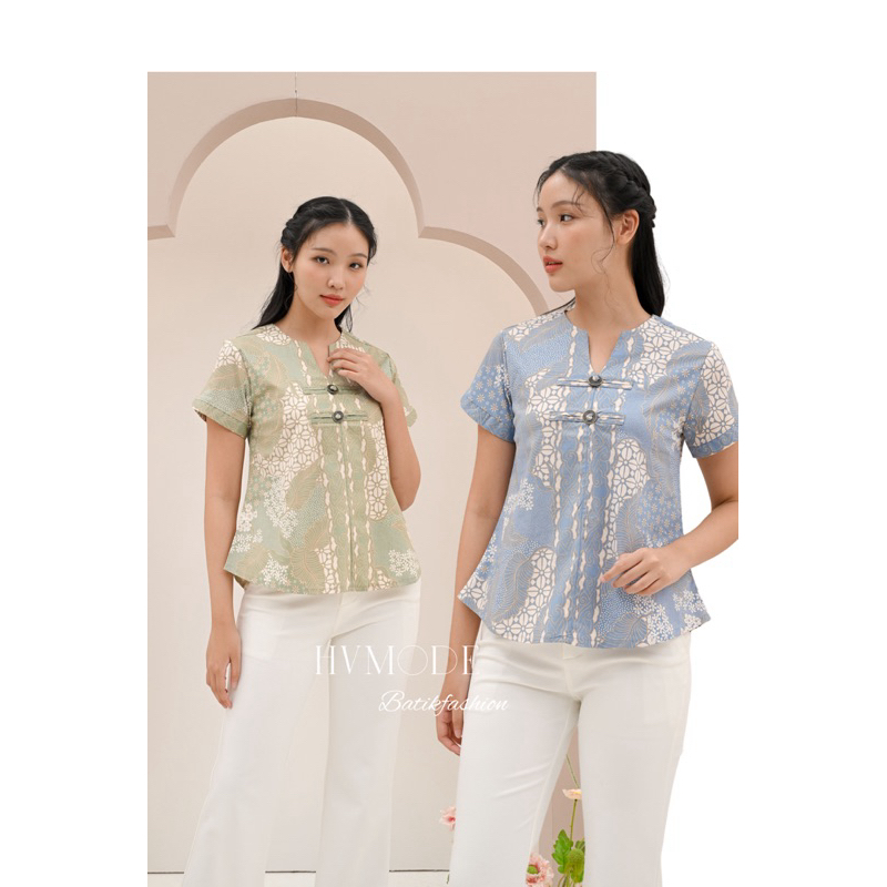 Batik Top - Batik Blouse - 208ICE | Shopee Malaysia