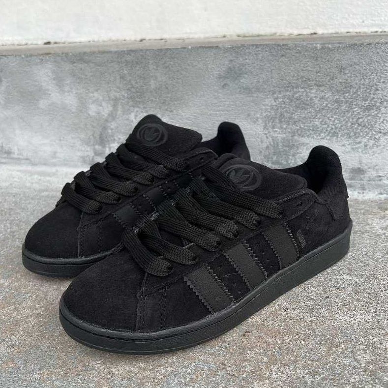 HITAM Men's and Women's Sneakers Adidas70 Campus OOS Full Black Plain ...