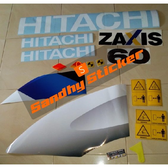 Hitachi Zaxis ZX 60 5G Excavator Stickers Heavy Equipment Stickers ...