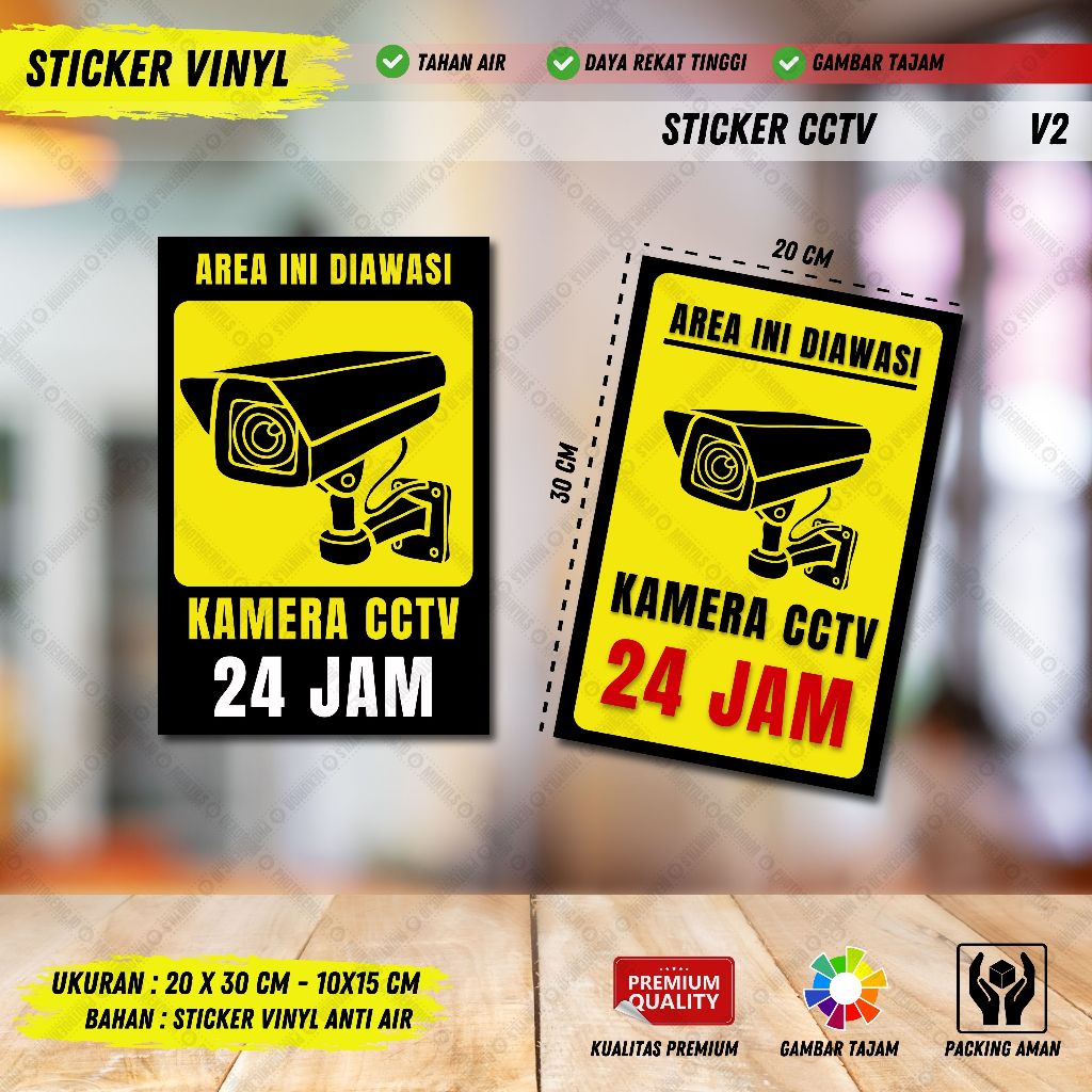 Cctv Surveillance Stickers, CCTV Stickers, CCTV Warning Stickers CCTV ...