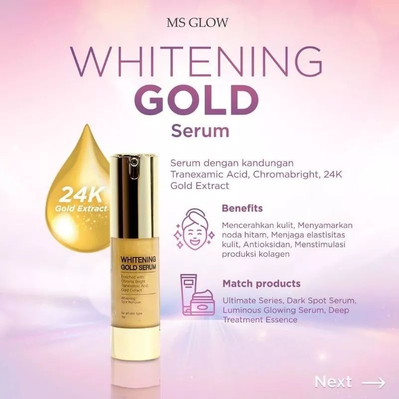 Ms GLOW ORIGINAL WHITENING GOLD SERUM Shopee Malaysia