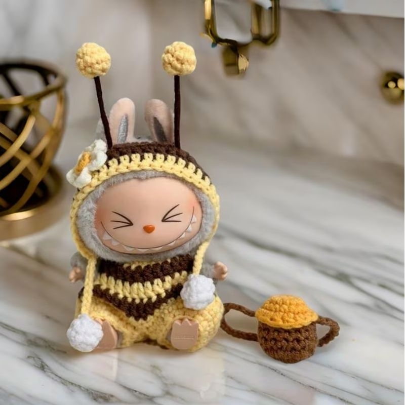HONEY BEE Labubu Outfits V2 Dress Only Labubu Doll Clothes 17cm Labubu ...