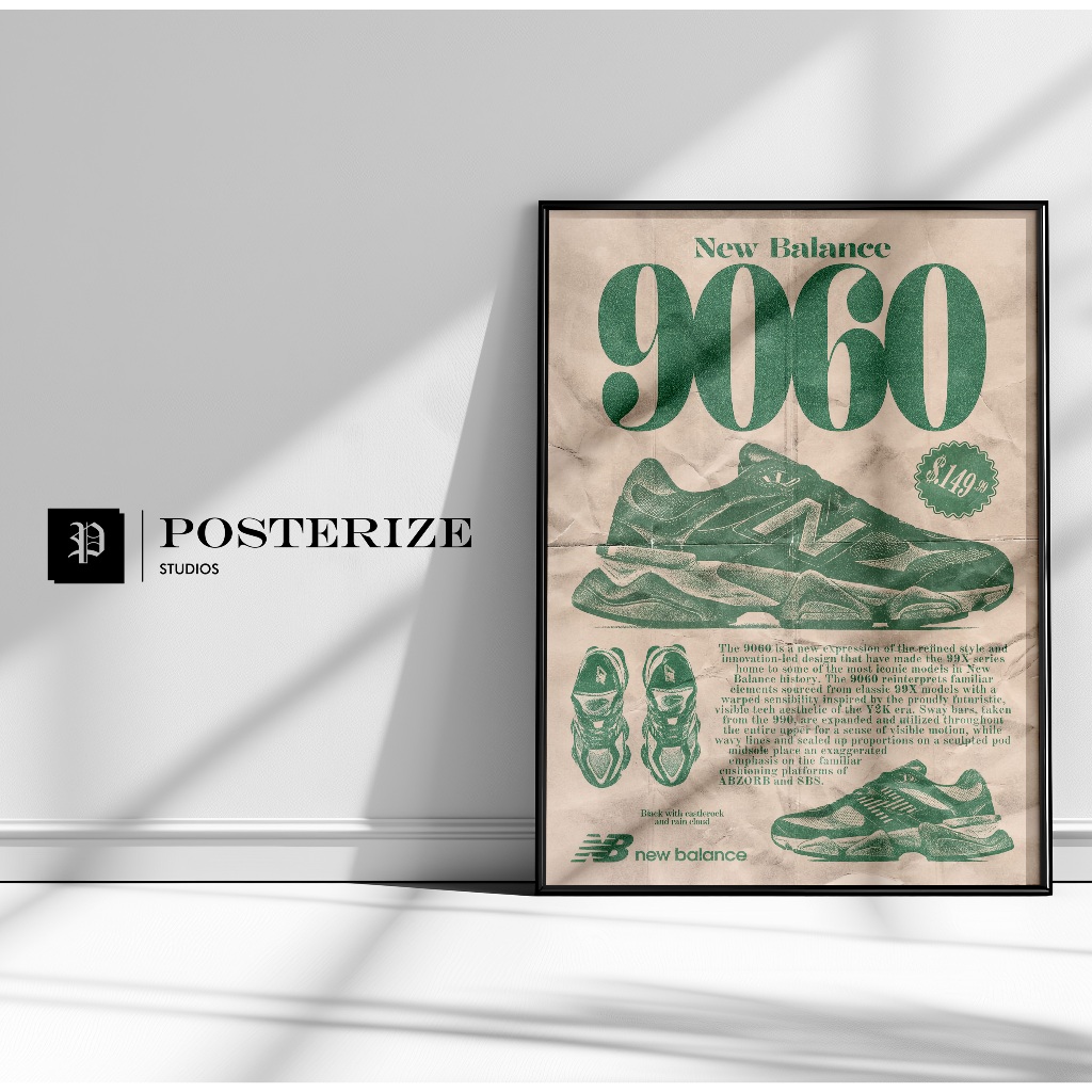 (Frameblock+POSTER) New BALANCE POSTER | Posterize | Shopee Malaysia