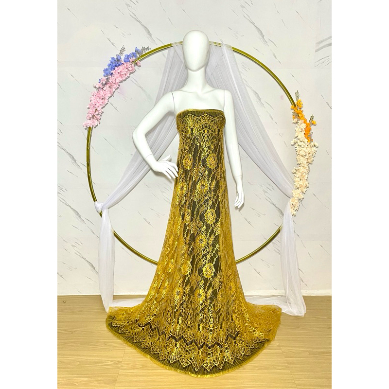 (GRADE A) - 3d Semi-French Panel Fabric Gradation 4012 - Luxurious and ...