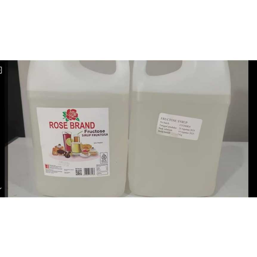 Rose BRAND Liquid Sugar 5KG / Tangmi Simple syrup fructose Mixue 5L ...