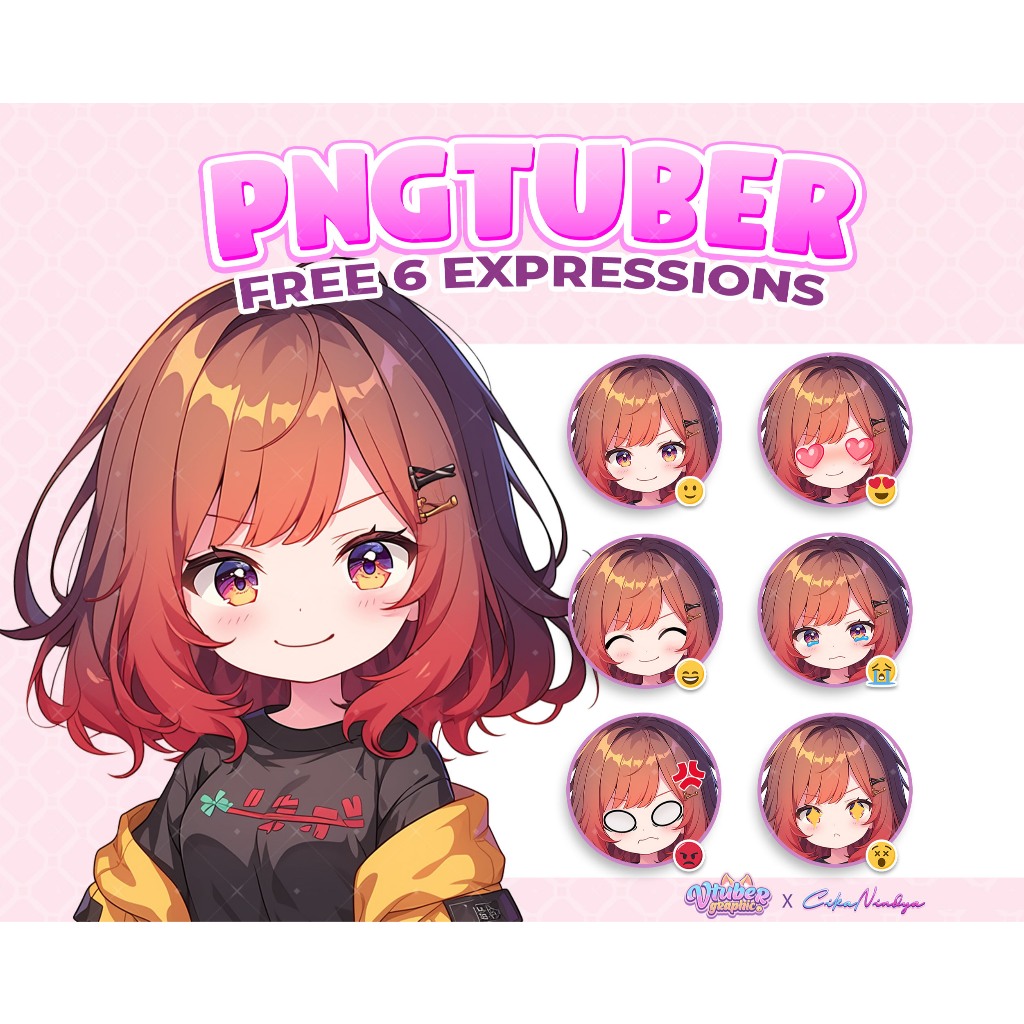 Avatar PNGTuber for Streaming, Exclusive Designs, Anime PNG Tubers ...