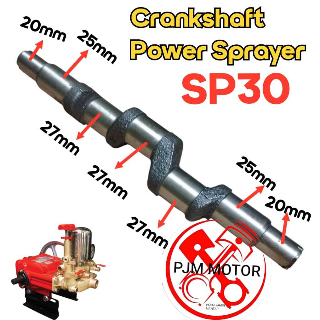 MESIN SP30 CRANKSHAFT CRANKSHAFT pendulum power sprayer steam pump stim ...