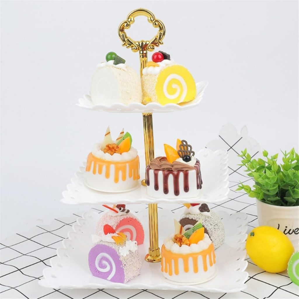 3 Tier Detachable Plate Cake Stand Display Stacking Cake Rack - MG-3 ...