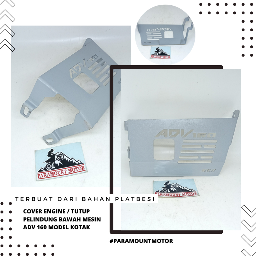 MESIN Engine Cover / lower protective Cover for the ADV 160 engine, box ...