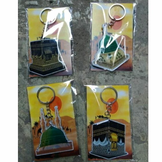 GANTUNGAN (10pcs) Kaaba Camel Makkah Keychain Bulak balik Acrylic Full ...