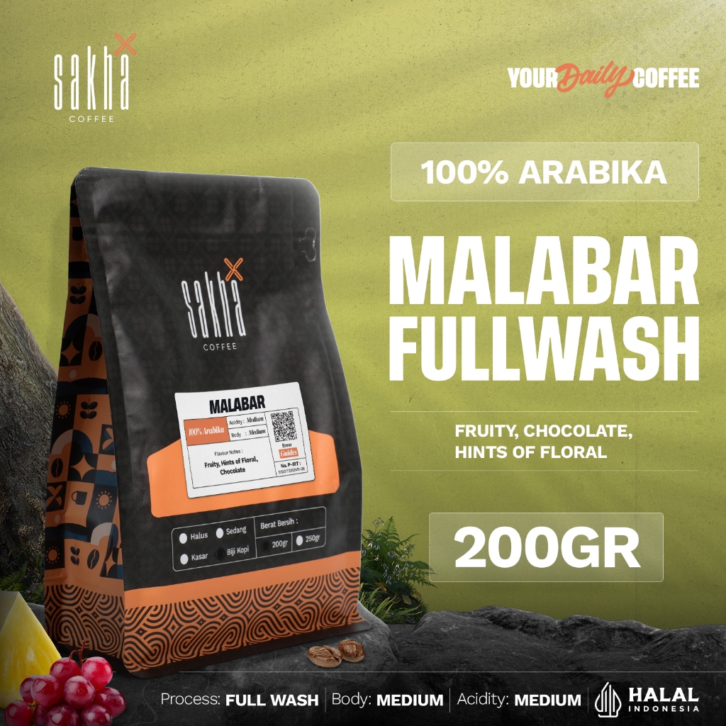 Arabica Coffee Malabar West Java Arabica Coffee Beans 200gr Powdered ...