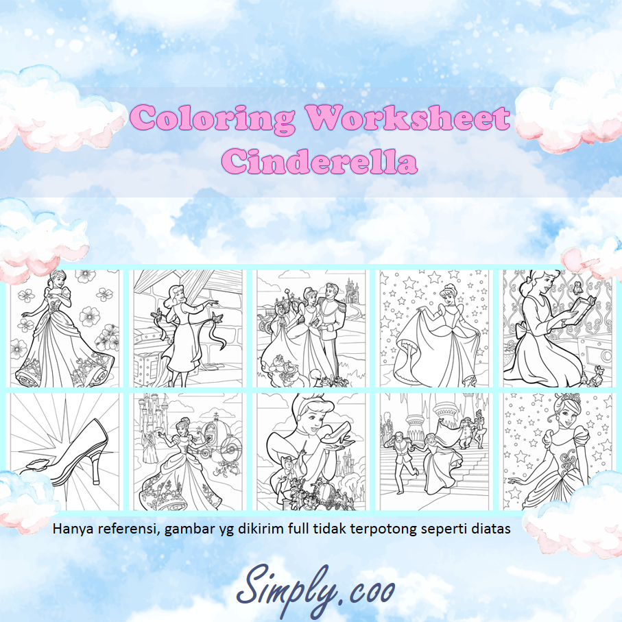 Worksheet WORK SHEETS CUTE COLORING PAPER PRINCESS MERMAID PRINCESS ...