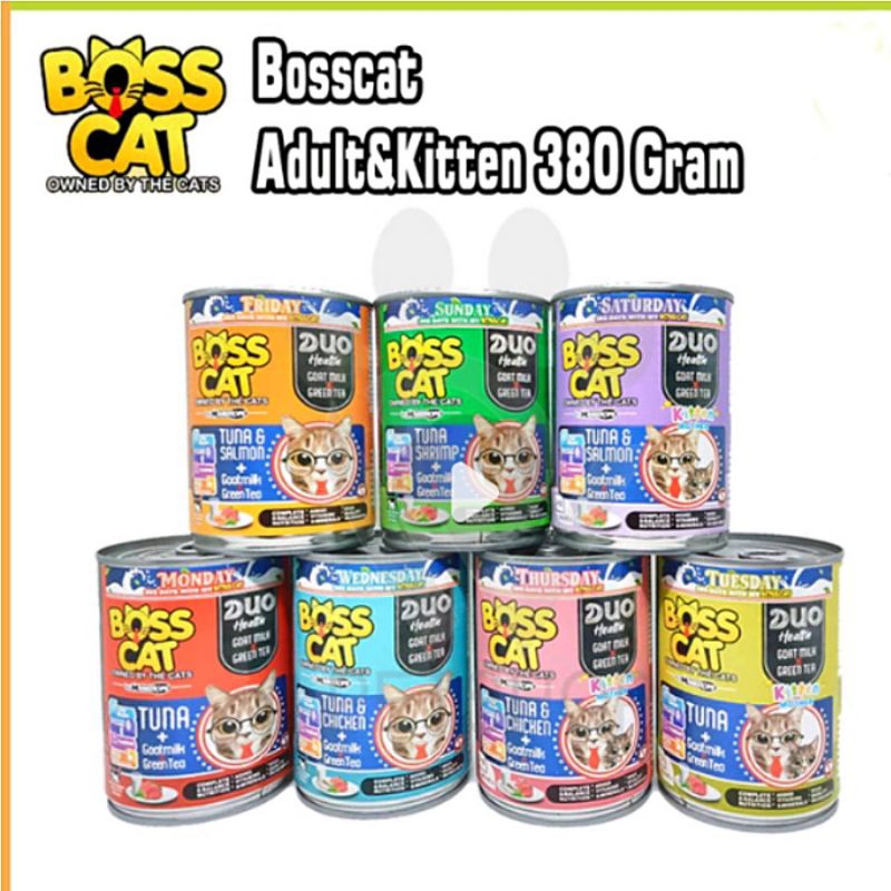 Boss Cat Canned 380gr Wet Cat Food Boss Cat All Variants | Shopee Malaysia