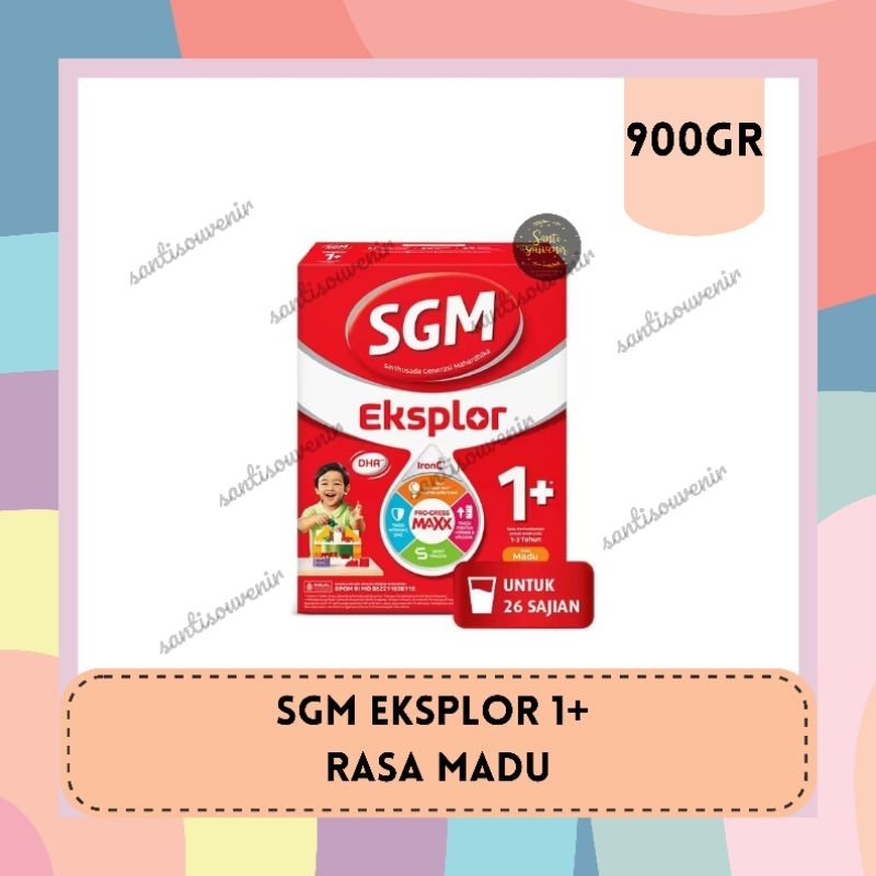 Sgm Eksplor 1+ with IronC Honey Flavored Growth Milk 900gr | Shopee ...