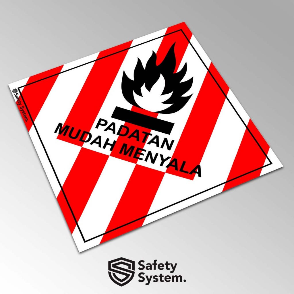 Hazmat Hazardous Label Sticker Waste Symbol Material B3 CANDY LH NUMBER ...