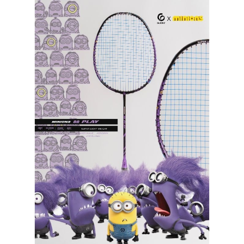 Minions 80 play Badminton Racket | Shopee Malaysia