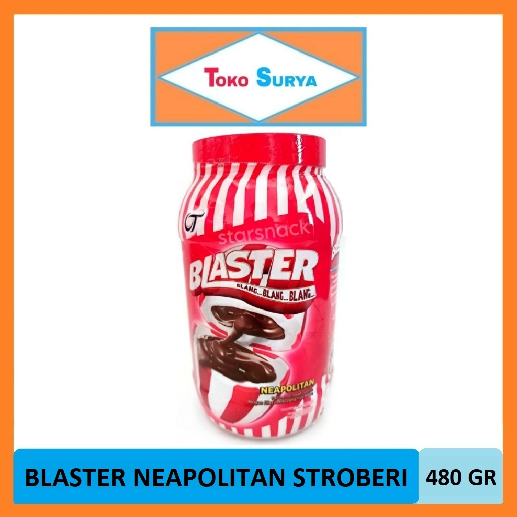 Blaster Neapolitan Vanilla Strawberry Candy Jar 480 Gr | Shopee Malaysia