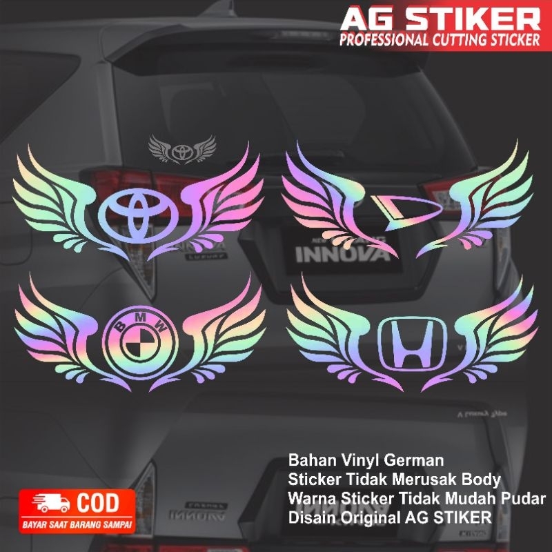 Car Hologram Wing Laser Car Sticker | Shopee Malaysia