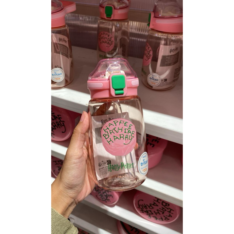 Miniso x Harry Potter Tritan Bottle With Auto Flip Lid HBD Harry ...