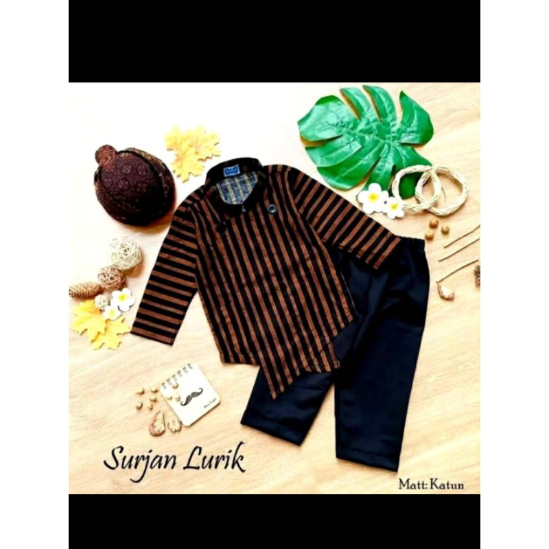 Children's TRADITIONAL CLOTHES//CHILDREN'S LURIK SURJAN// JAVANESE ...