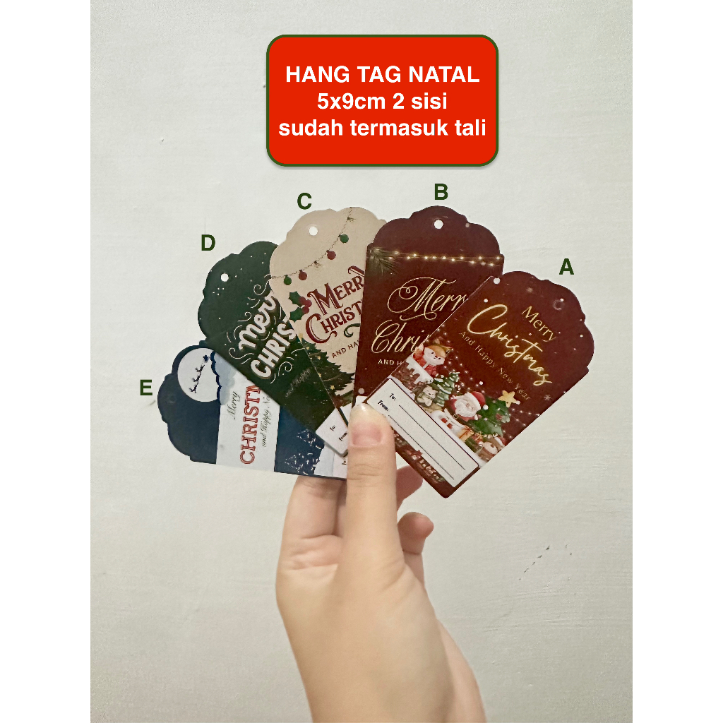 [FREE Rope] 2 sided CHRISTMAS HANG TAG / CHRISTMAS CHRISTMAS HAMPERS ...