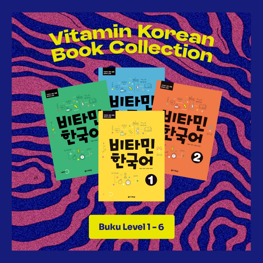 Collection of Korean Print Books Vitamin Korean Levels 1 - 6 by ...
