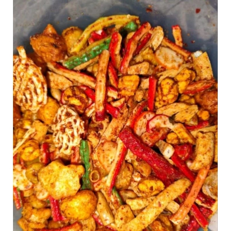 MIXED SEBLAK CRACKERS/SEBLAK MIX/JENGKOL/BETON/CIMOL/MAKRONI/PEDO ...