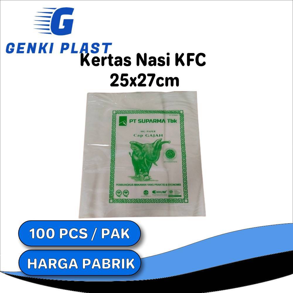 Kfc Rice Paper 25 cm x 27 cm / Rice Paper Wrapping With Lamination ...
