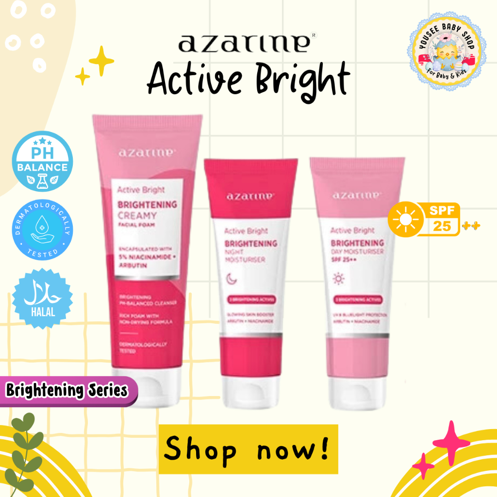 Azarine Active Bright Series Skincare Package Contains Niacinamide ...