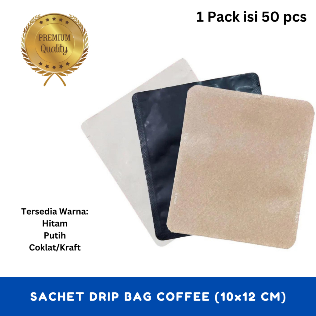 (50 Pcs) Alufoil Drip Sachet Packaging | Ground coffee | Coffee ...