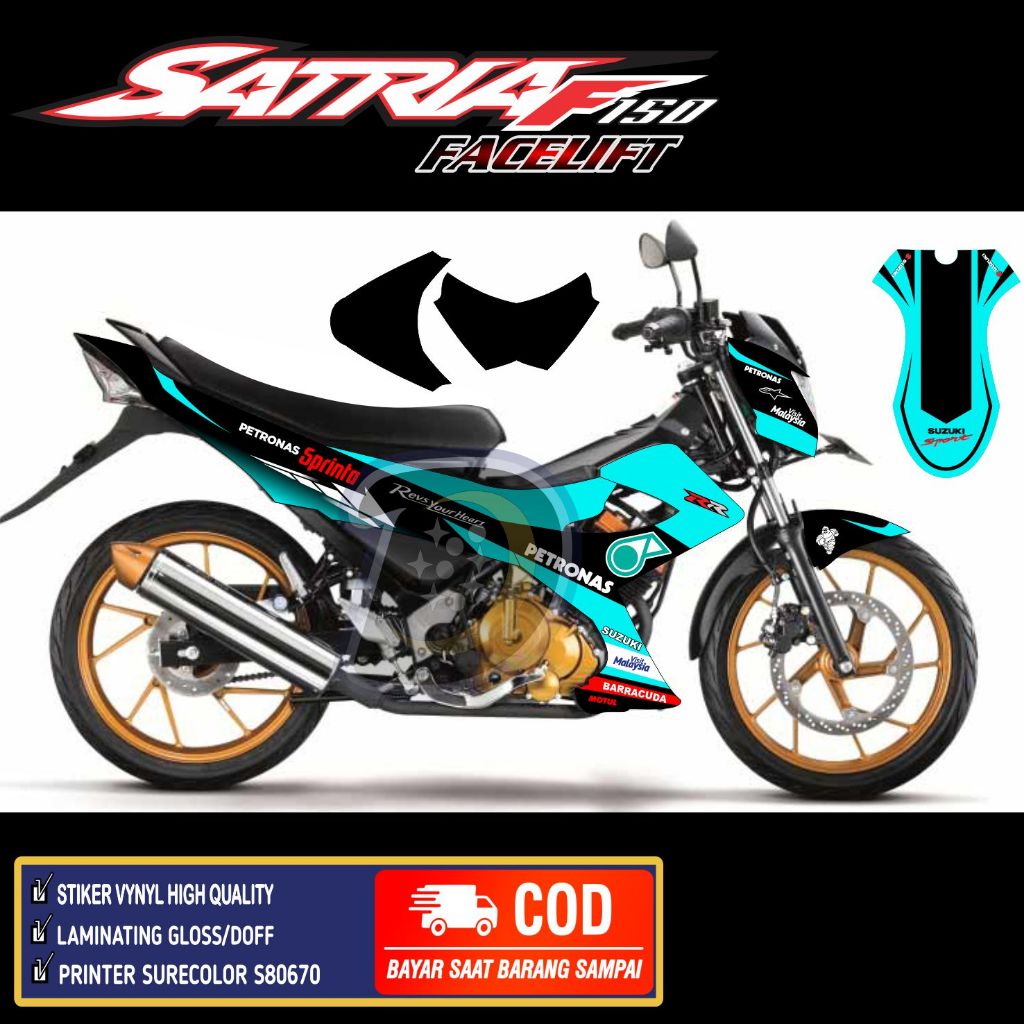 Satria Fu facelift Sticker 2014 Satria Fu facelift Decal Satria Fu 150 ...