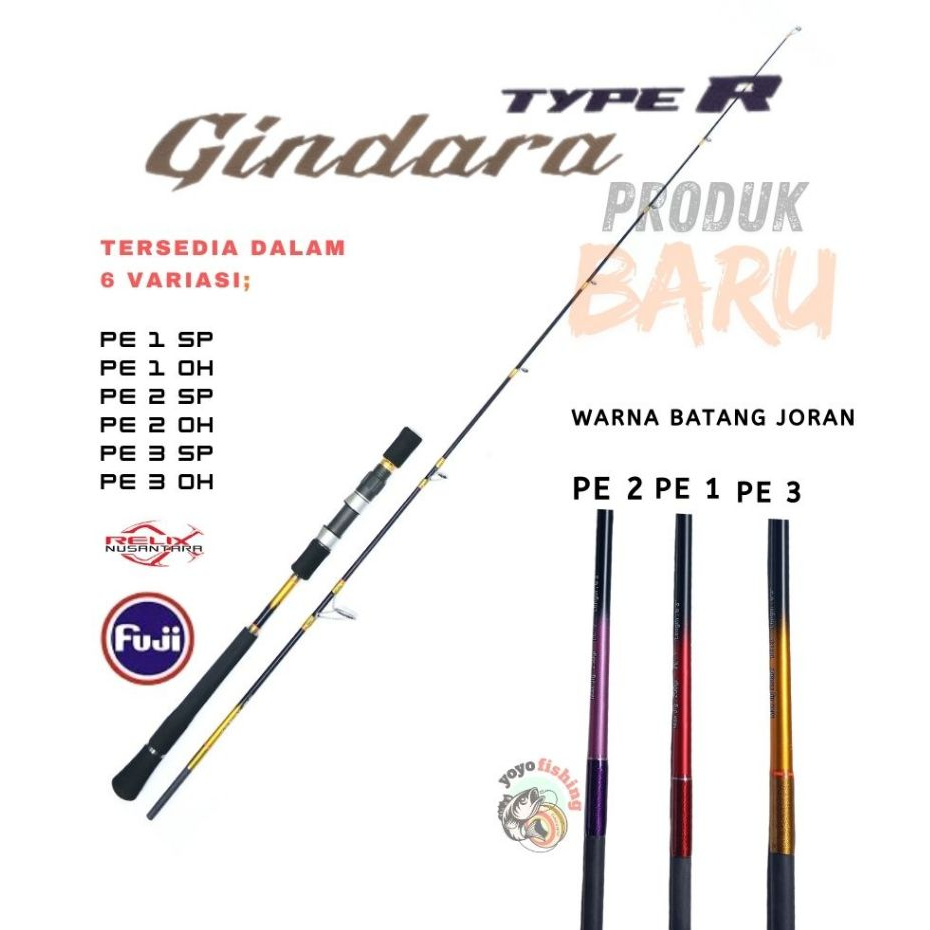 Gindara Type R Relix Nusantara fishing rod | Shopee Malaysia