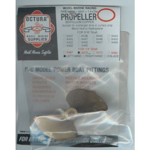 Octura X470 2 Blade Rc Propeller Boat Rcboat Propeller | Shopee Malaysia
