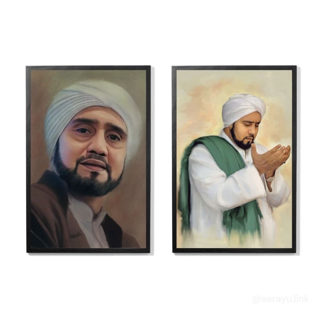 KAYU Habib Syech Bin Abdul Qadir Assegaf Poster Plus Minimalist Wooden ...