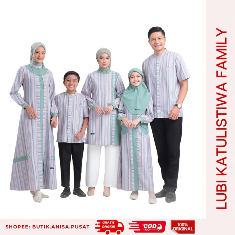 Lubi KATULISTIWA FAMILY MIST GREEN Sarimbit FAMILY 2025 Equator ...