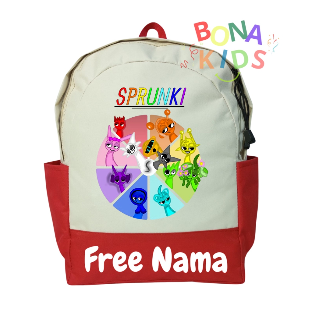 Sprunki CHILDREN'S BAG SCHOOL BACKPACK FOR PRIMARY SCHOOL CHILDREN FREE ...