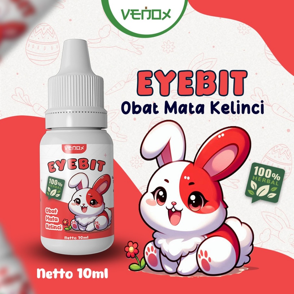 MERAH MATA PUTIH Rabbit EYEBIT - Venox Rabbit Eye Drops Anti Infection ...