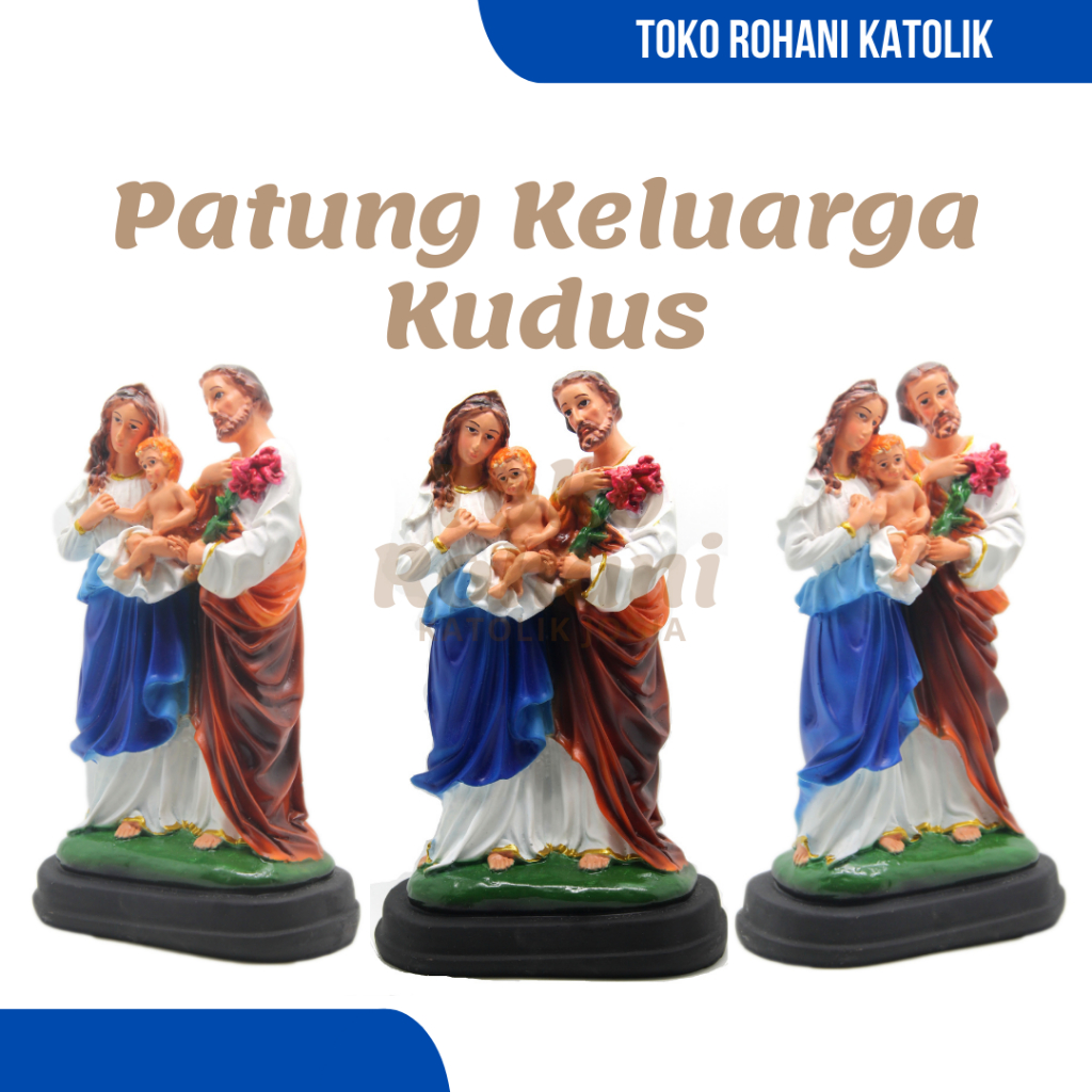 Holy FAMILY STATUE 25 CM - KARUNIA / JESUS MARIA YOSEP STATUE / ROHANI ...
