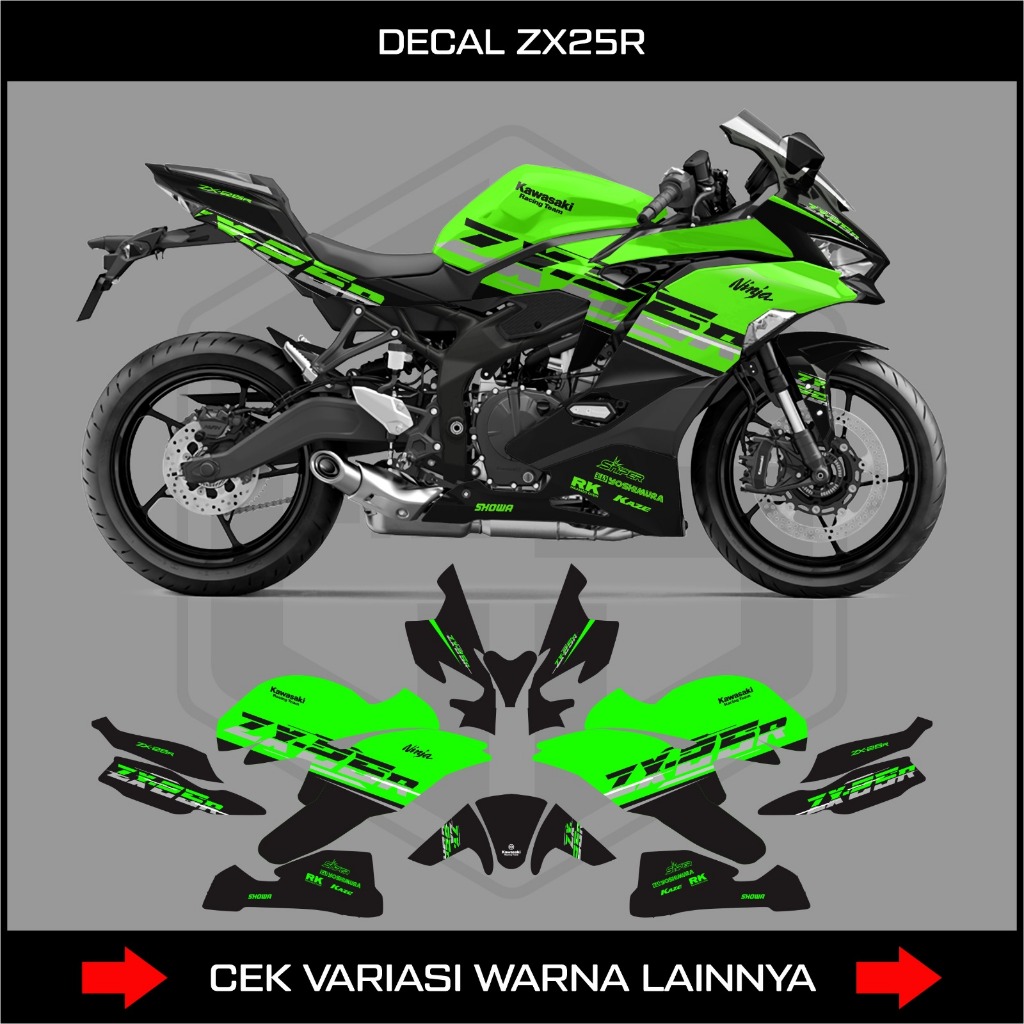 Ninja ZX 25R Vietnam Edition Decal / KAWASAKI ZX25R MOTORCYCLE FULL ...