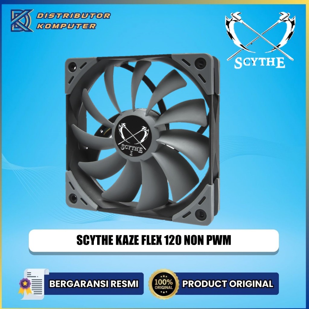 Scythe Fan Casing KAZE FLEX 120 NON PWM 1200 RPM Air Flow Fan - Silent ...