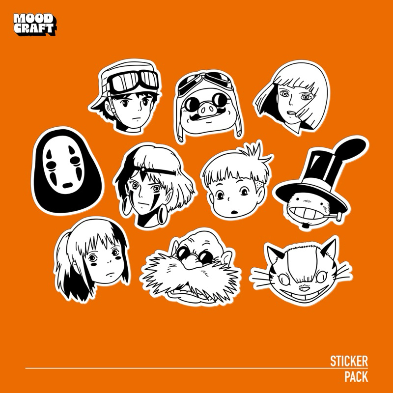 Ghibli Studio Vinyl Sticker - Sticker Pack | Sp - 027 | Shopee Malaysia
