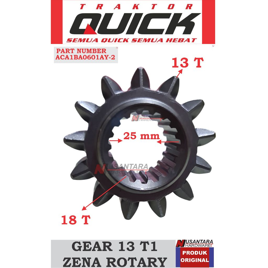 MATA Gear 13 t1 zena rotary tractor, 13 eye gear zena tractor, zena rotary tractor transmission ...