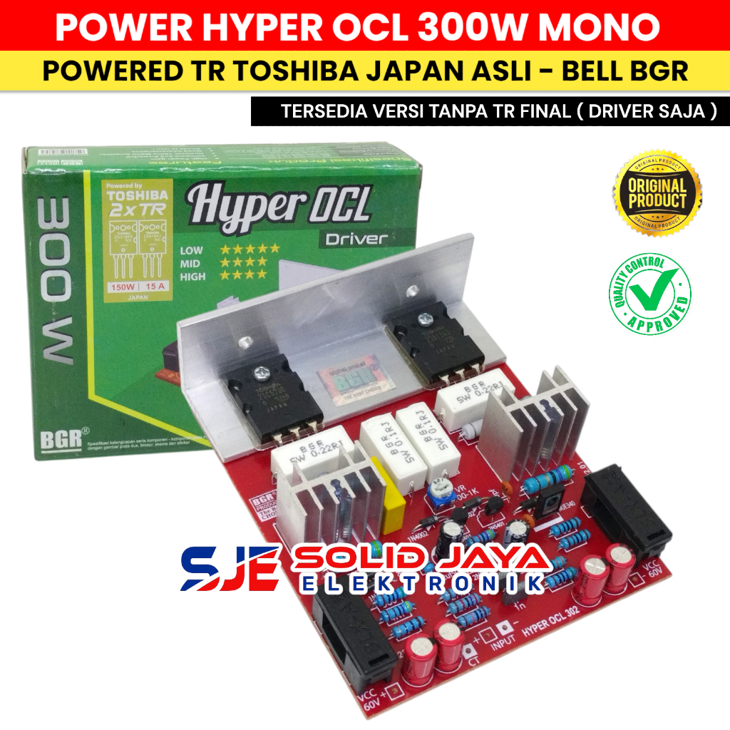 POWER HYPER OCL 300W MONO TR TOSHIBA ORIGINAL 2SA1943 2SC5200 A1943 ...