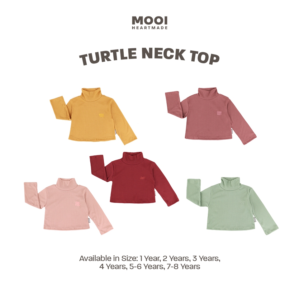 Mooi Children's Turtle Neck Top | Shopee Malaysia