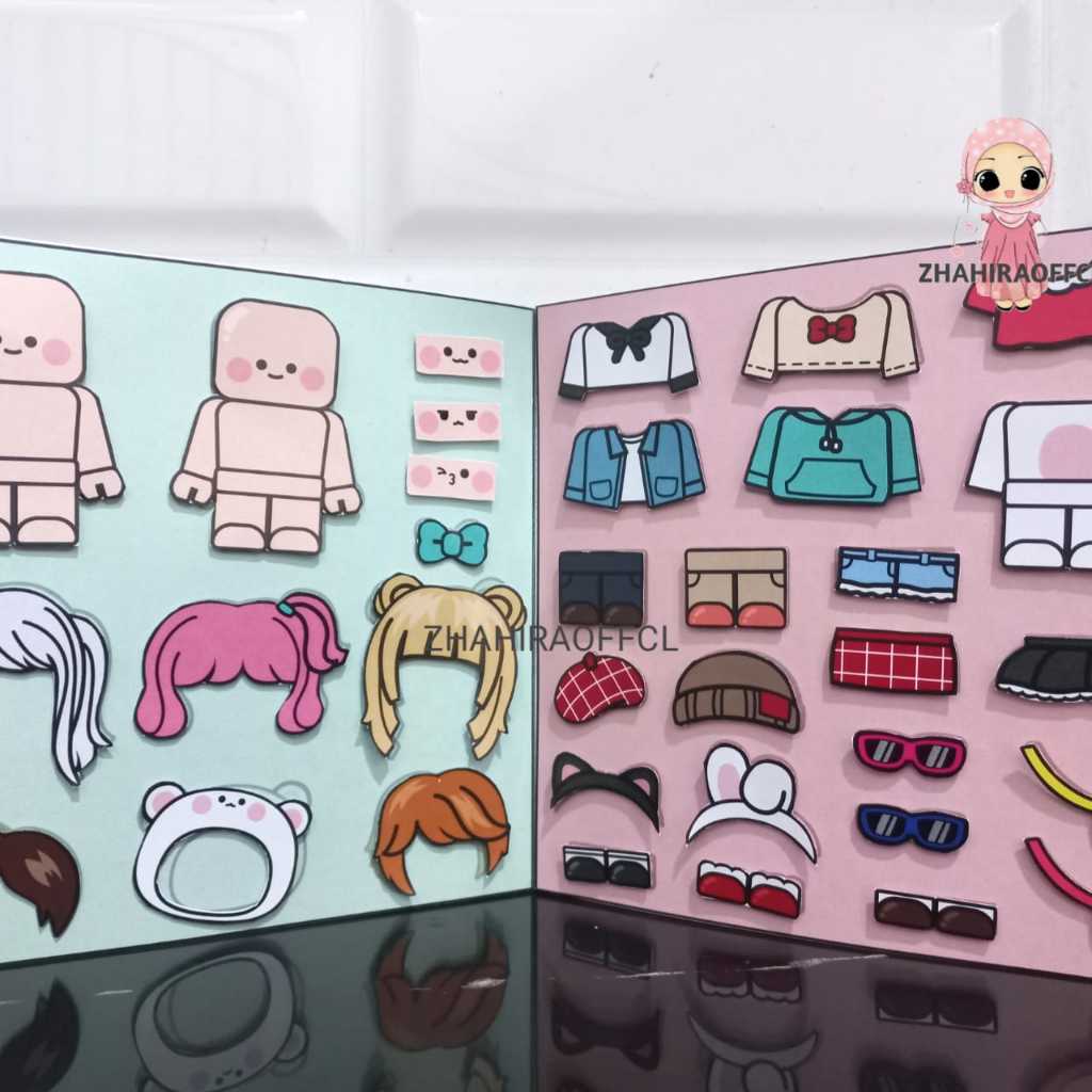 Paper doll house DDUNDDUN ROBLOX DINO children's educational toy paper ...