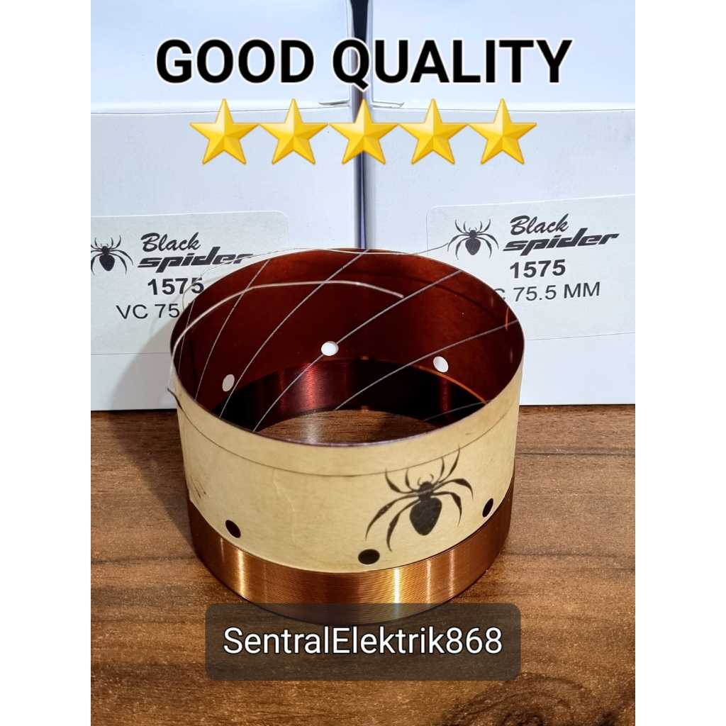 Spool Voice Coil BS1575 Spool Voice Coil Speaker 15 inch Black Spider ...