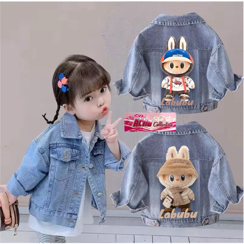 Labubu Character Children's Jean Jacket Ages 1-12 years | Shopee Malaysia