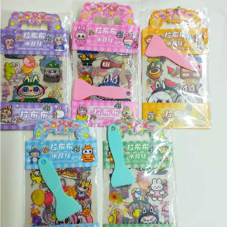 Labubu Sticker Aesthetic 2D Sticker Pack Contains 3 Sheets LABUBU ...
