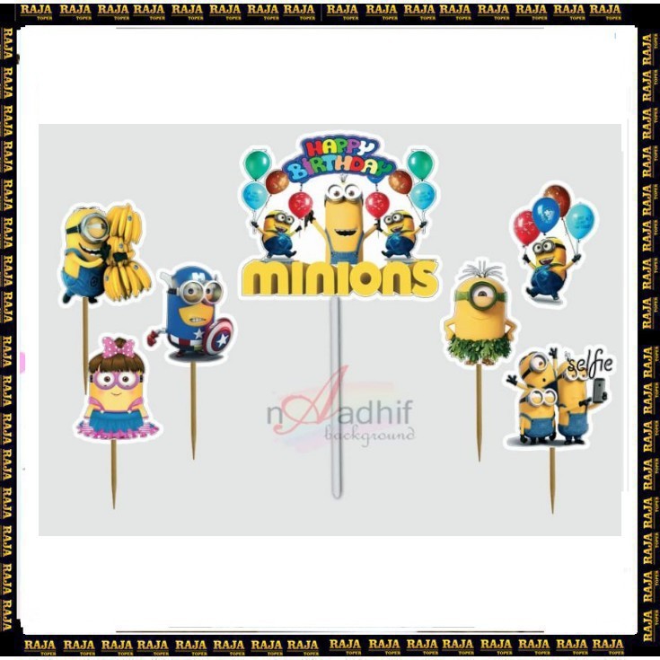 Minion character Topper Topper birthday cake decoration toper cake ...