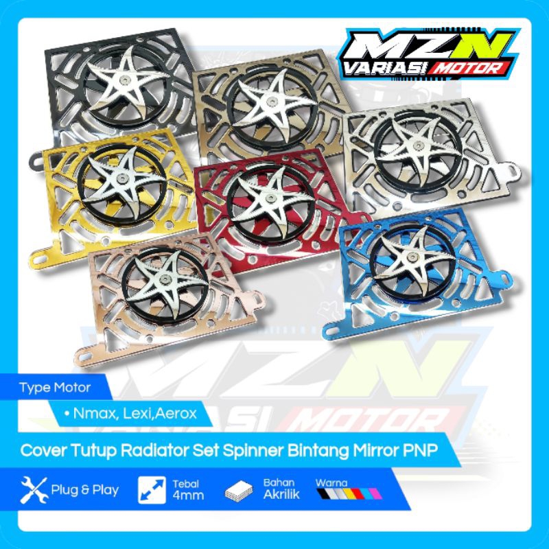 New Nmax Radiator Cover Old Nmax Radiator Cover Set Spinner Bintang ...